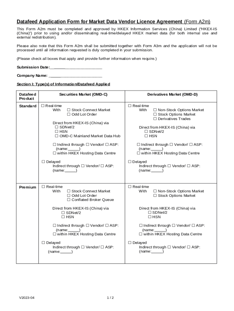 Vendor Application Procedure (for Real-time data) Doc Template | pdfFiller