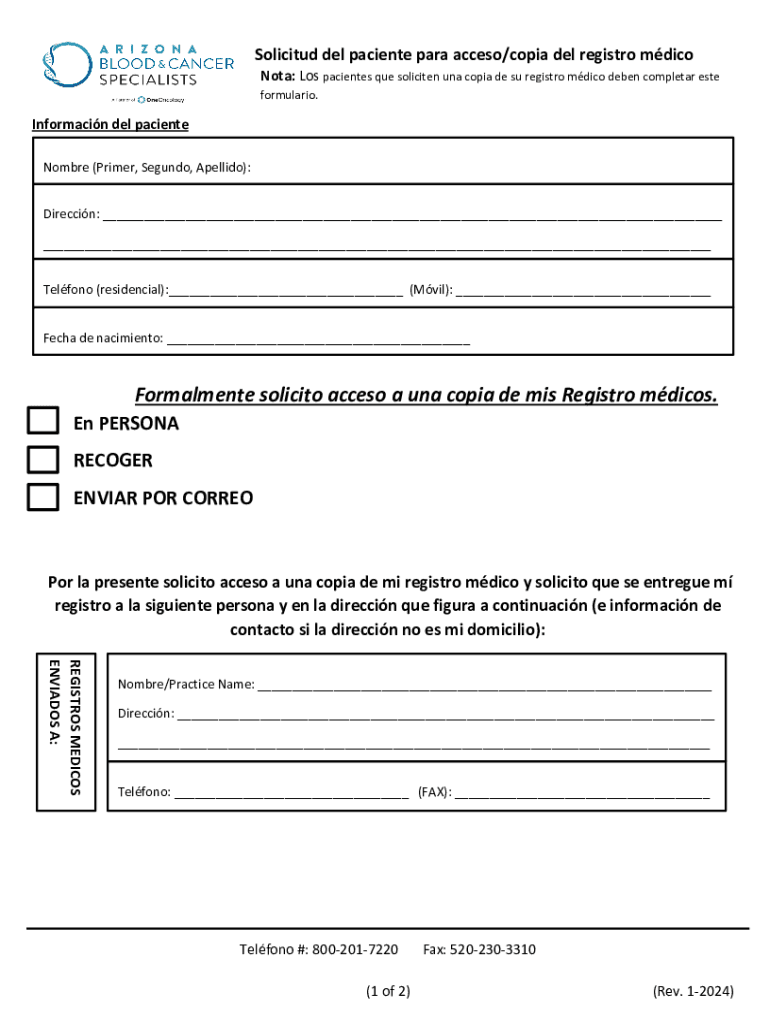 Completable En línea Formulario de registro para paciente nuevo. Seccin ...