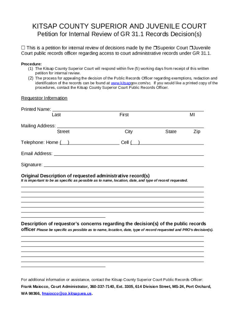 GR 31.1 Request for Internal Review Doc Template | pdfFiller