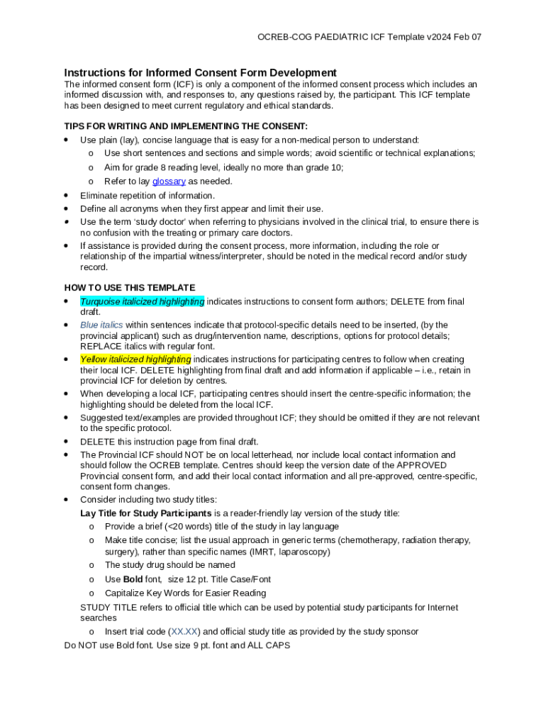 The ined consent (ICF) is only a component of the ined consent process which includes an ined ...