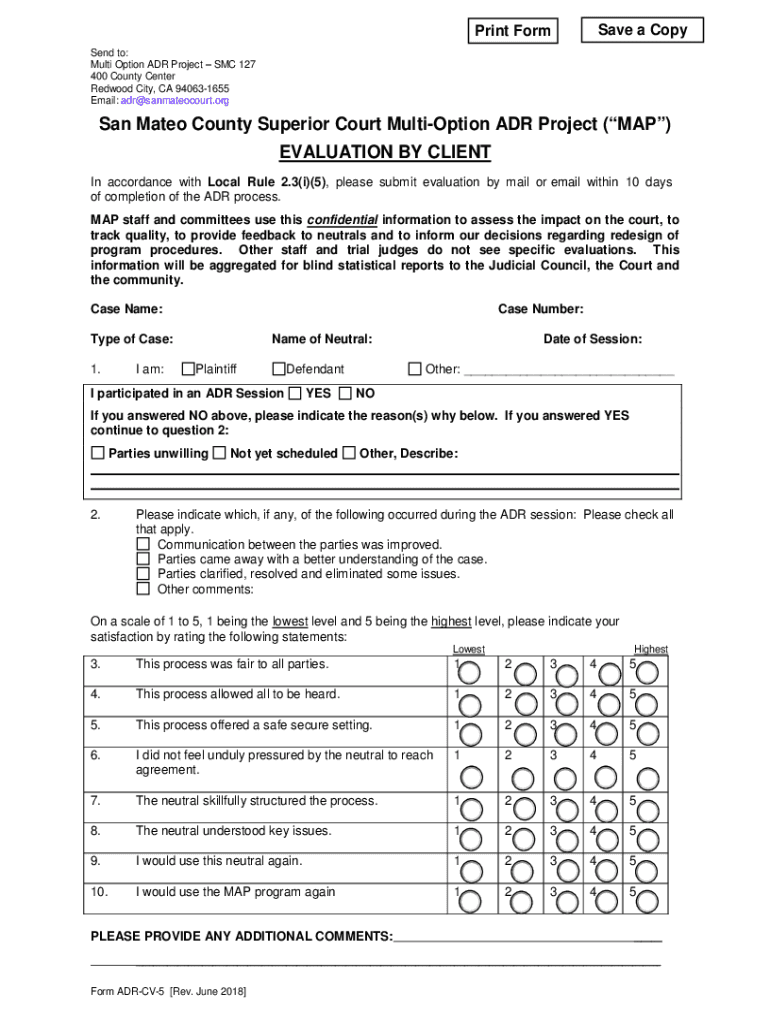 Fillable Online Stipulation and Order to ADR - The Superior Court of ... Fax Email Print - pdfFiller