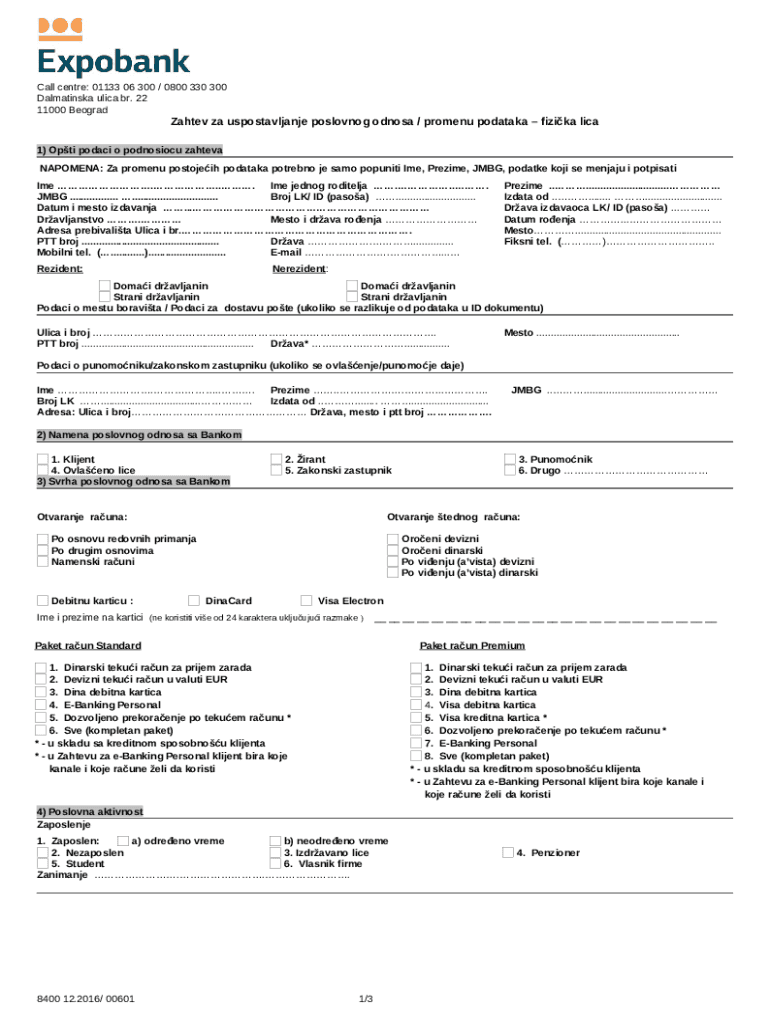 Application for eBanking Personal Doc Template | pdfFiller