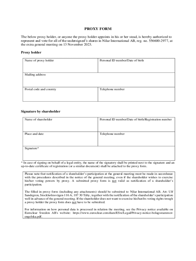 Fillable Online AGM Proxy Form for holders of the Company's ordinary ...