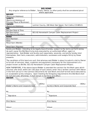 SECTION 00301 BID Doc Template | pdfFiller