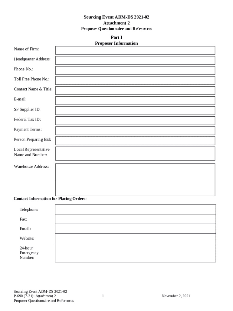 Attachment 2: RFQ Submission ChecklistRevised 12/22/21 Doc Template | pdfFiller