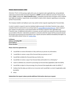 Fillable Online ST-SIP-Privacy-Rights-Request-Form Fax Email Print ...