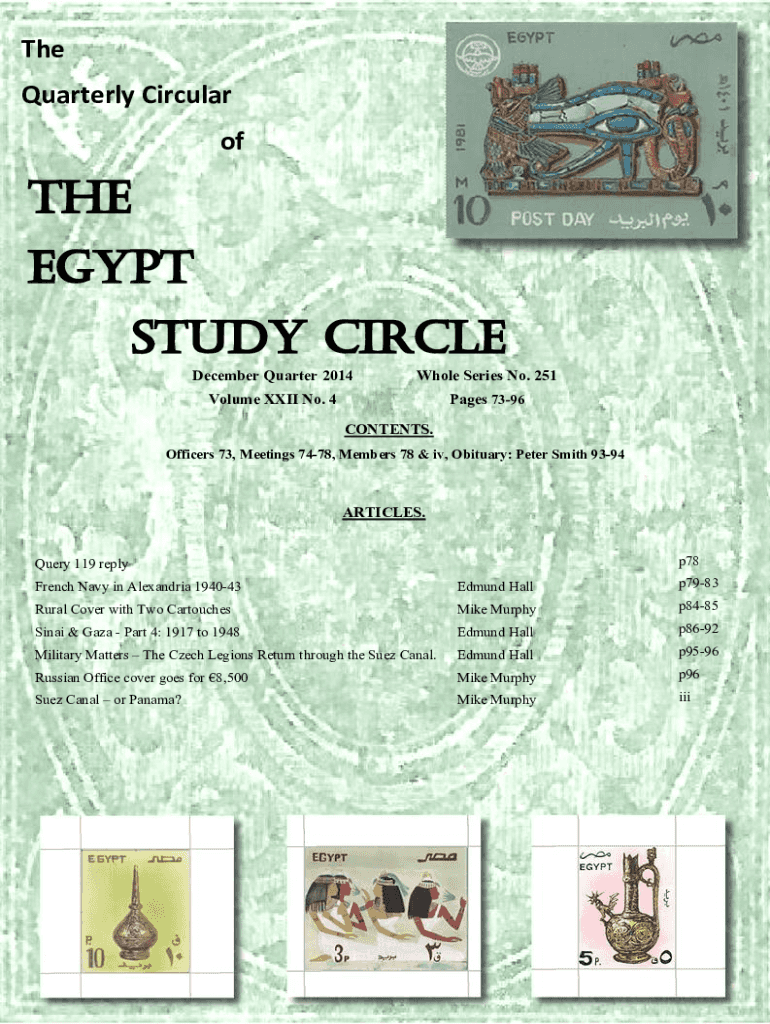 Fillable Online The Middle East Philatelic Bulletin Fax Email Print ...