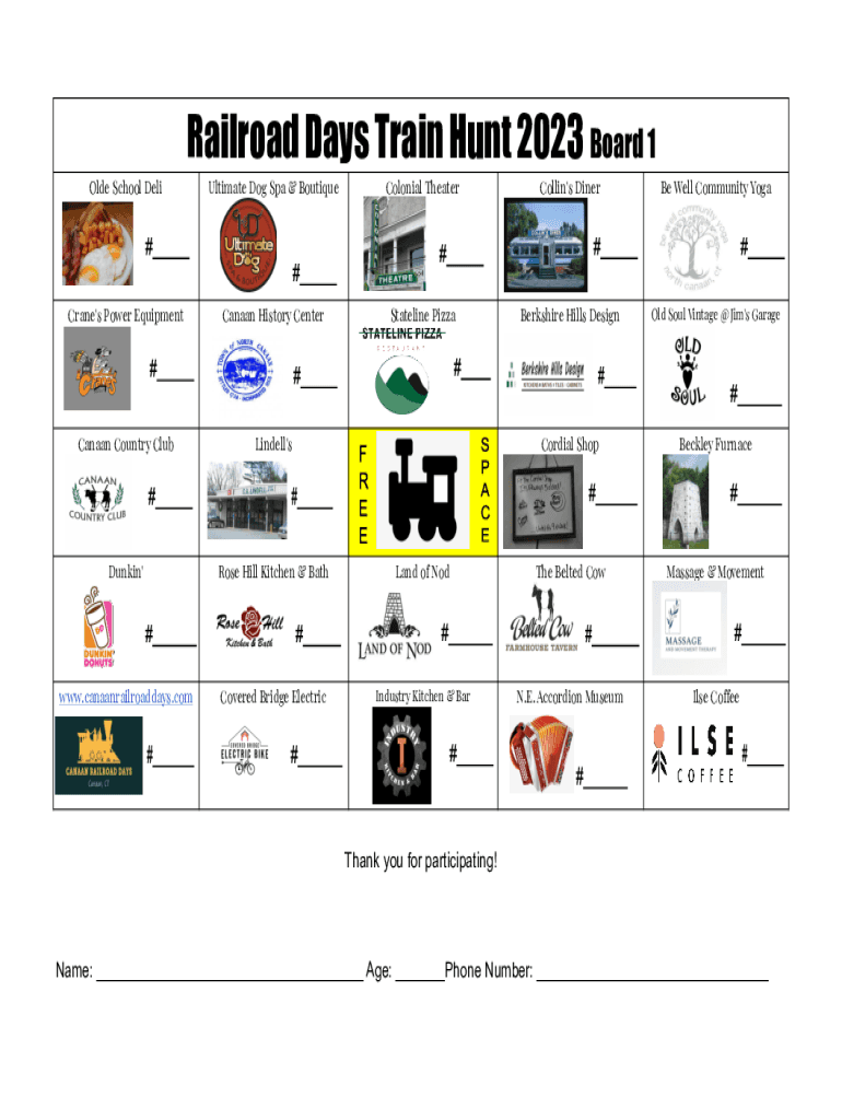 Fillable Online Hinton Railroad DaysRide the Autumn Colors Express to ...