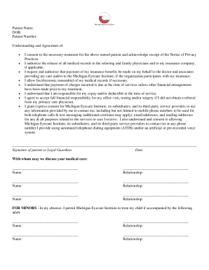 Fillable Online APS General Consent and Authorization For Treatment ...