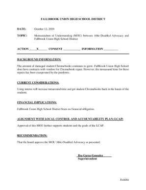 Fillable Online Fallbrook Union HighPTSA Fax Email Print - pdfFiller