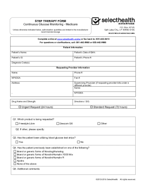 Fillable Online Continuous Glucose Monitoring - Medicare Fax Email ...