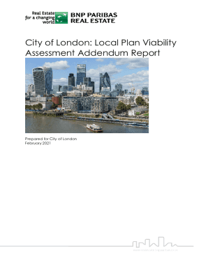 Fillable Online City of London: Local Plan Viability Assessment Addendum ... Fax Email Print ...