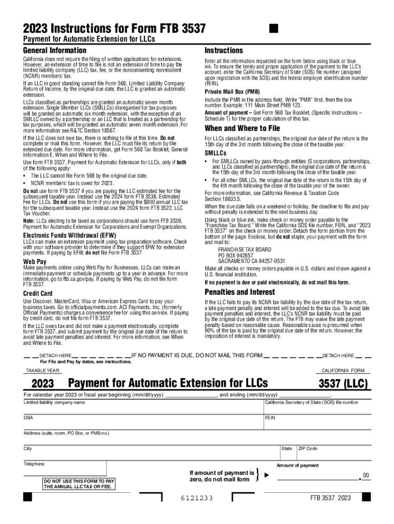 2023-2025 Form CA FTB 3537 Fill Online, Printable, Fillable, Blank ...