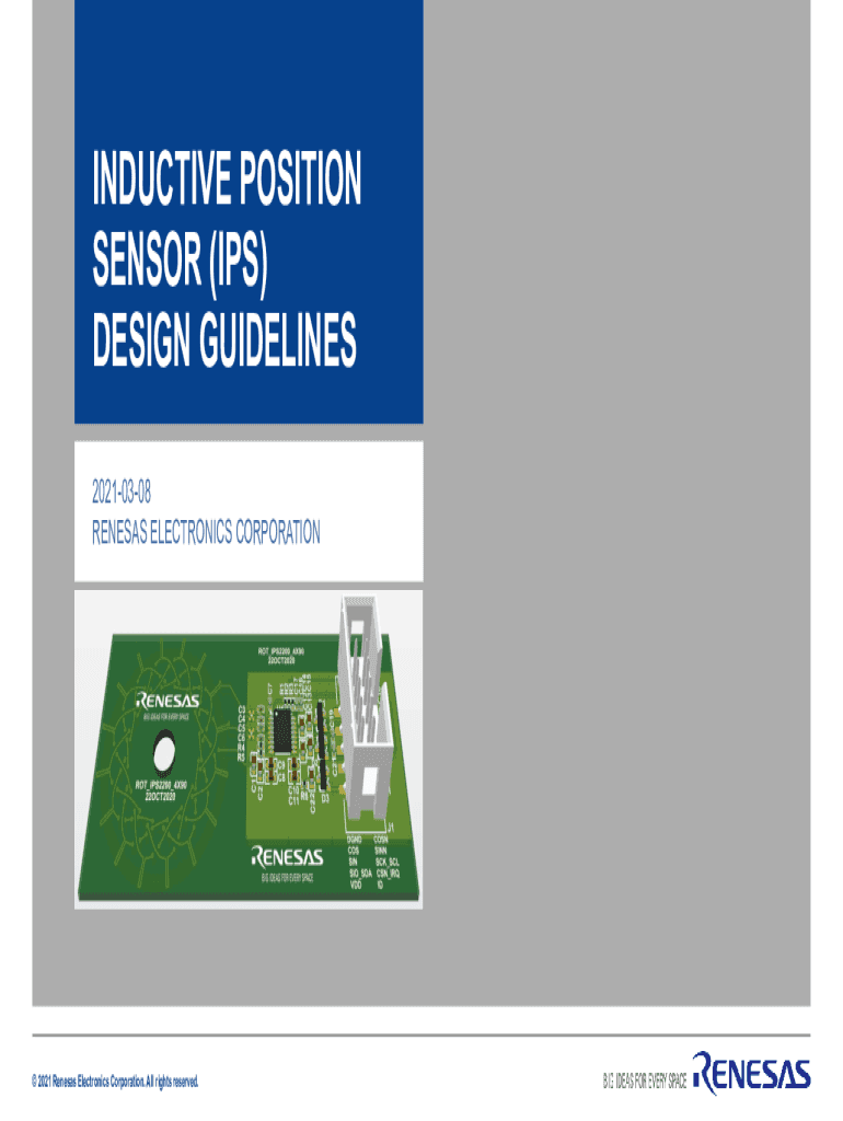 Fillable Online IPS2200 - Inductive Position Sensor for High-Speed Motor ... Fax Email Print ...
