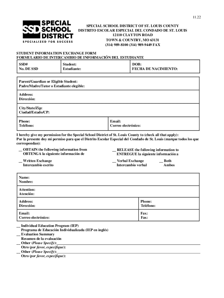 Completable En línea District Detail for SPECL. SCH. DST. ST. LOUIS CO ...