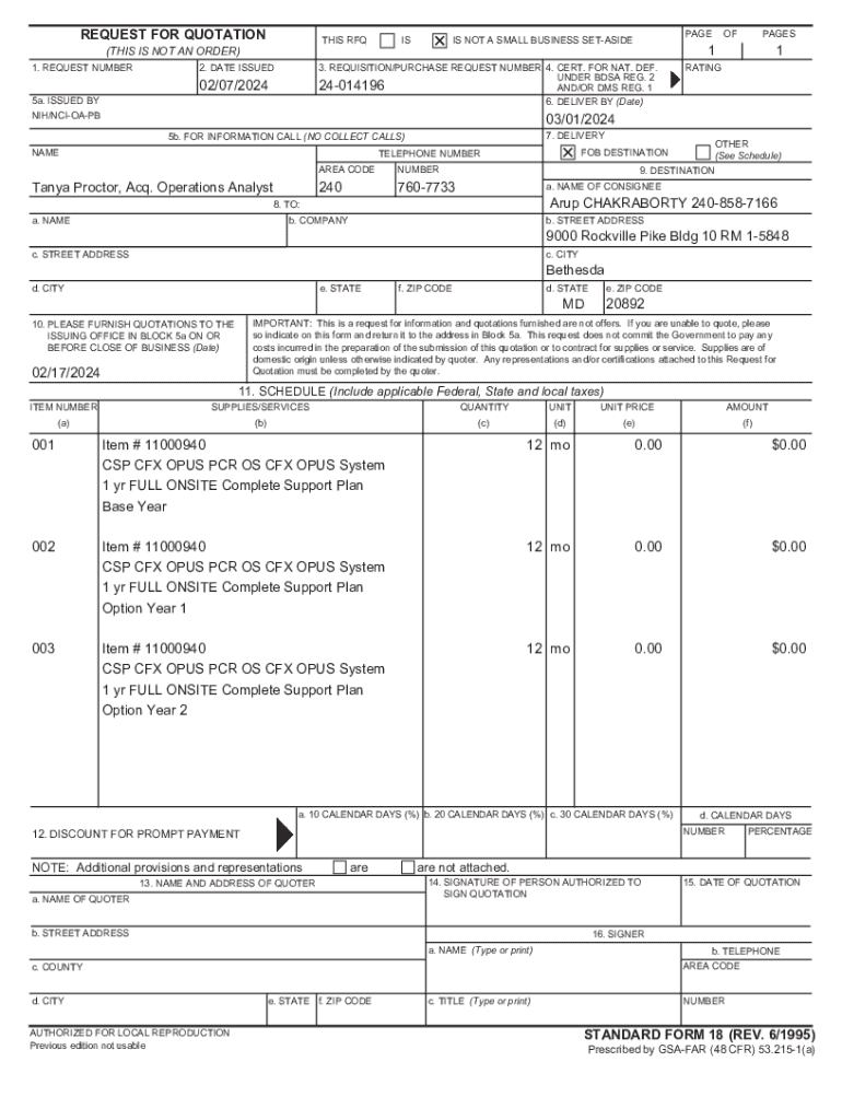 Fillable Online Tanya Proctor, Acq Fax Email Print - pdfFiller
