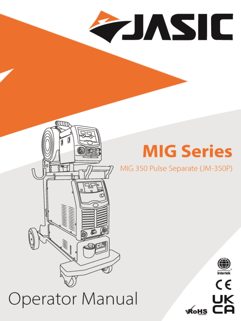 Fillable Online Operator Manual TIG Series - BlueMarket.se Fax Email ...