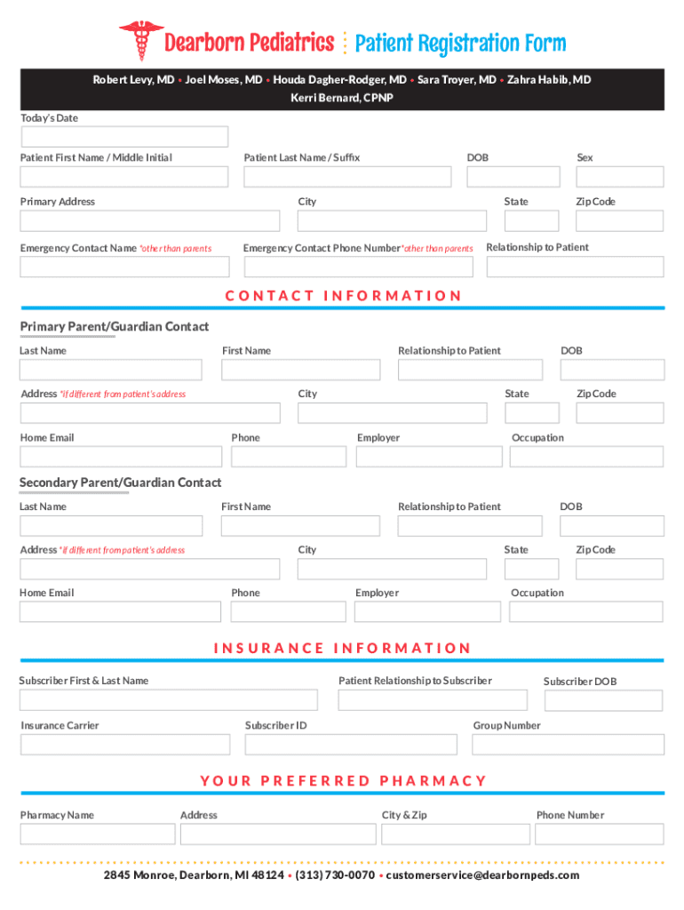 Fillable Online Dearborn Pediatrics Fax Email Print - pdfFiller