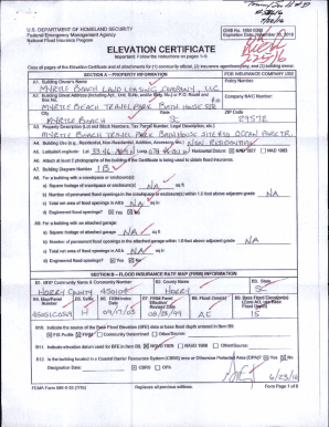 Fillable Online Copy all pages of this Elevation Certificate and all ...