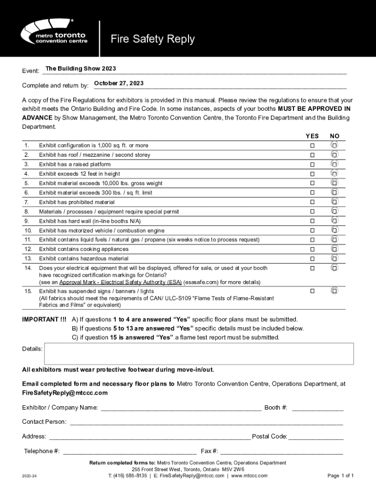 Fillable Online What new fire safety requirements will come into effect ...