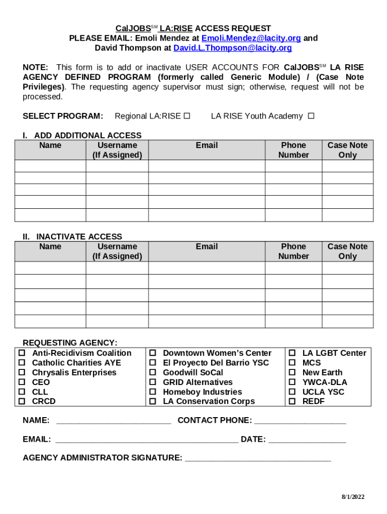 WIA ISIS ACCESS REQUEST Doc Template | pdfFiller
