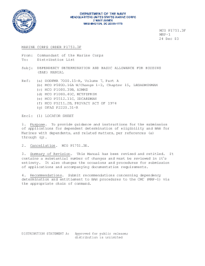Fillable Online Fillable Online marines bah manual form Fax Email Print ...