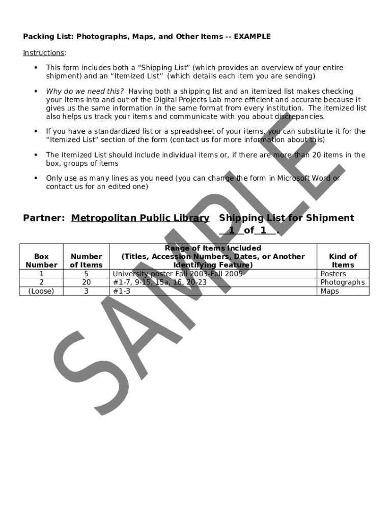 18 Printable shipping packing list template excel s - library unt Doc ...