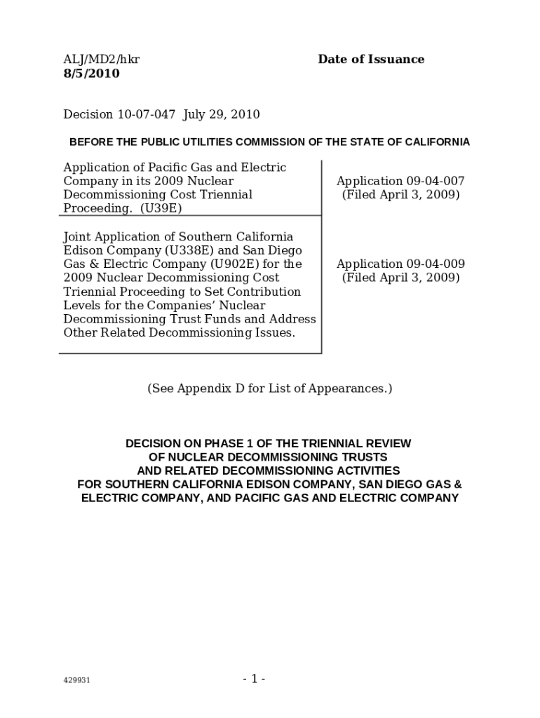 5. Settlement Agreement -- CA.gov - docs cpuc ca Doc Template | pdfFiller