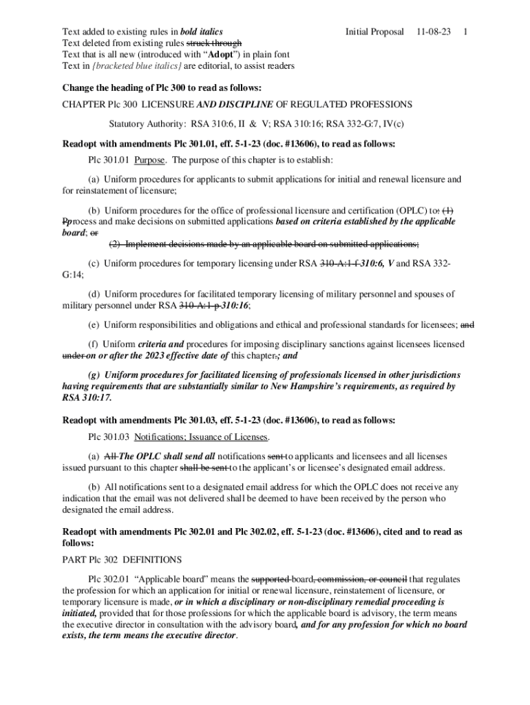 Fillable Online Text added to existing rules shown in bold italics Fax ...