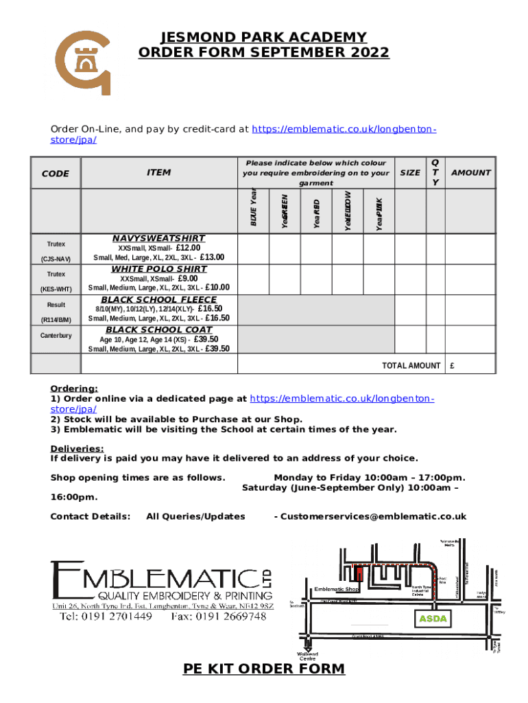Mid Layer - Embroidered with Jesmond Park Academy Logo Doc Template ...
