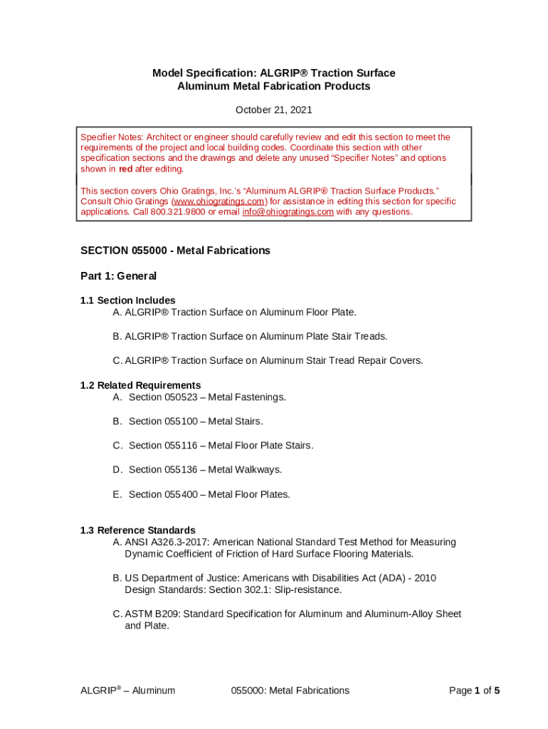 Ohio Gratings acquires ALGRIP slip-resistant flooring products Doc ...