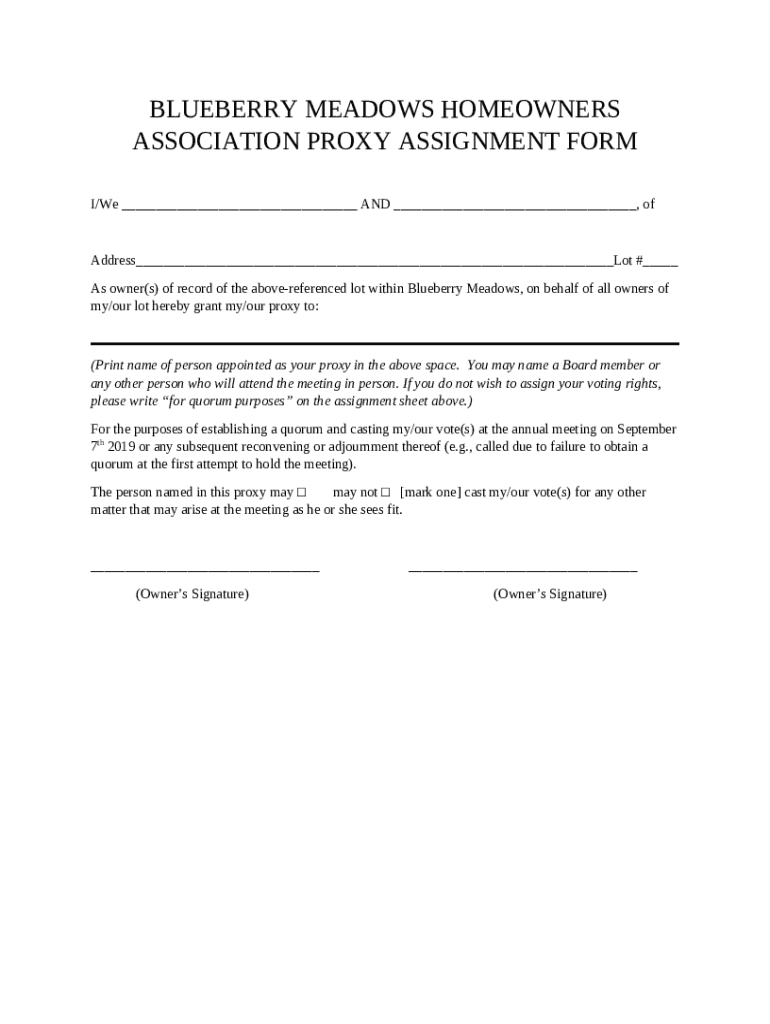 Proxy Request (Word Doc) Doc Template | pdfFiller