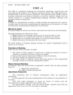 Fillable Online edited OOAD-UNIT-1&2.pdf - UNIT - I The UML is a ... Fax Email Print - pdfFiller