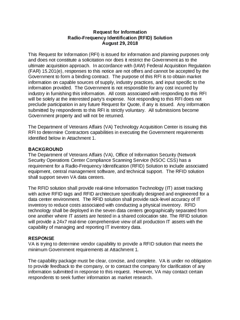 Request for ination (RFI) - Practical Law Canada Doc Template | pdfFiller