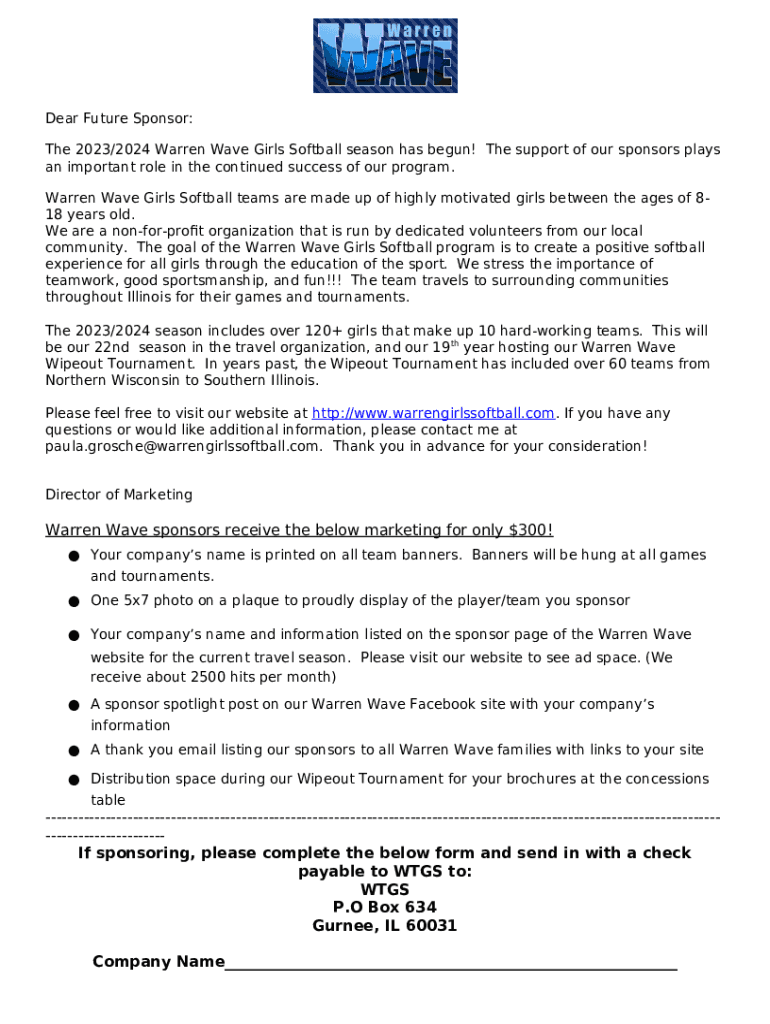 Warren Township Girls Softball & Warren Wave Travel Softball Doc ...
