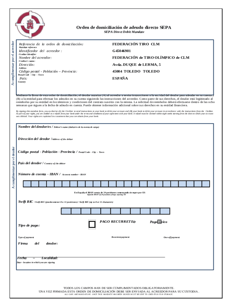 descarga el sepa Doc Template | pdfFiller