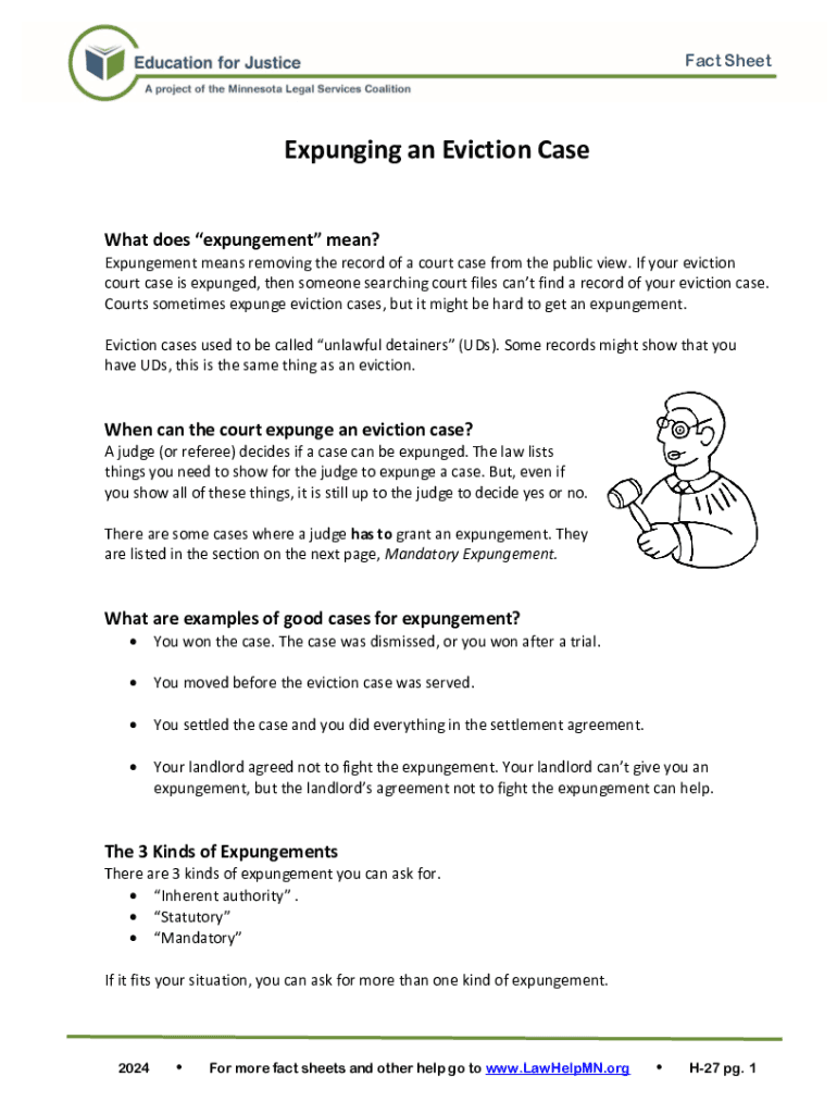 Fillable Online Eviction Record Expungement Can Remove Barriers to ...