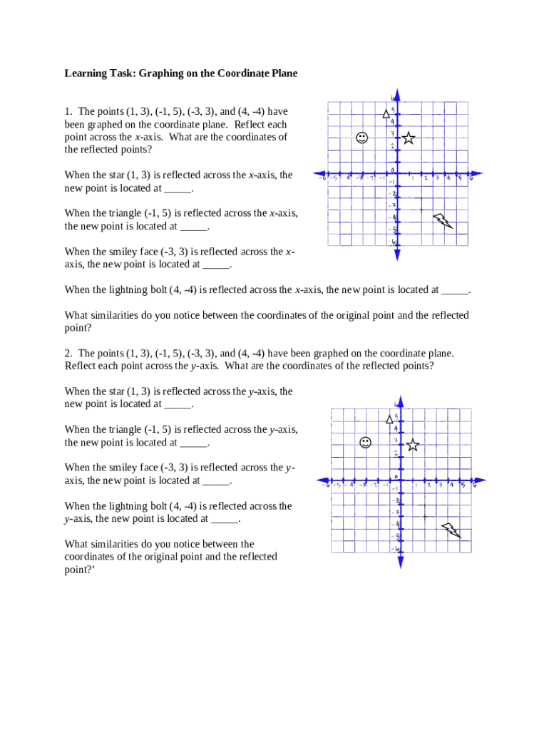 Solved 2. On graph paper, draw X- and y-axes and plot the Doc Template | pdfFiller