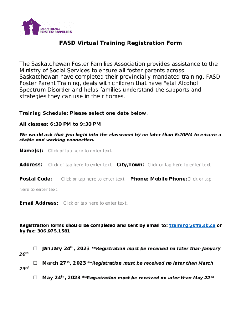 FASD (Fetal Alcohol Spectrum Disorder) Doc Template | pdfFiller