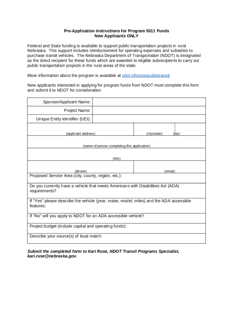 Section 5311-Application Material - NYSDOT - New York State Doc ...