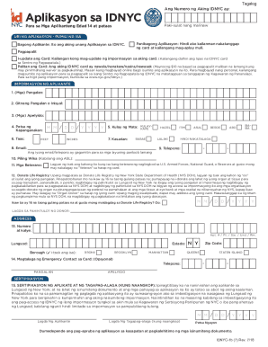 Fillable Online Start Your IDNYC Application Fax Email Print - pdfFiller