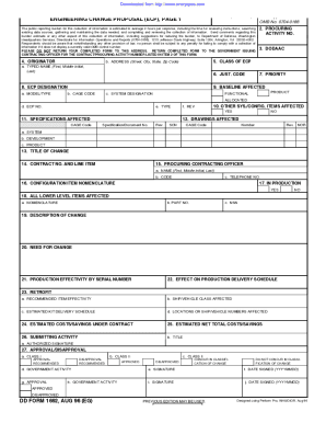 Fillable Online Engineering Change Proposal PDF Form Fax Email Print ...