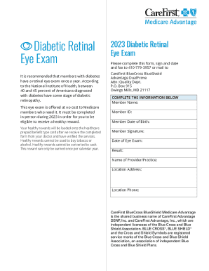 Fillable Online Diabetic Retinal Eye Exam Form. Diabetic Retinal Eye Exam Form Fax Email Print ...