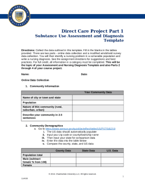 Direct Care Project Part 1 Substance Use Assessment and ... Doc ...