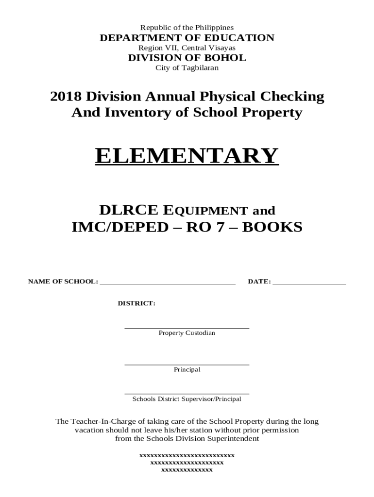 IMC/DEPED - RO 7 - BOOKS Doc Template | pdfFiller
