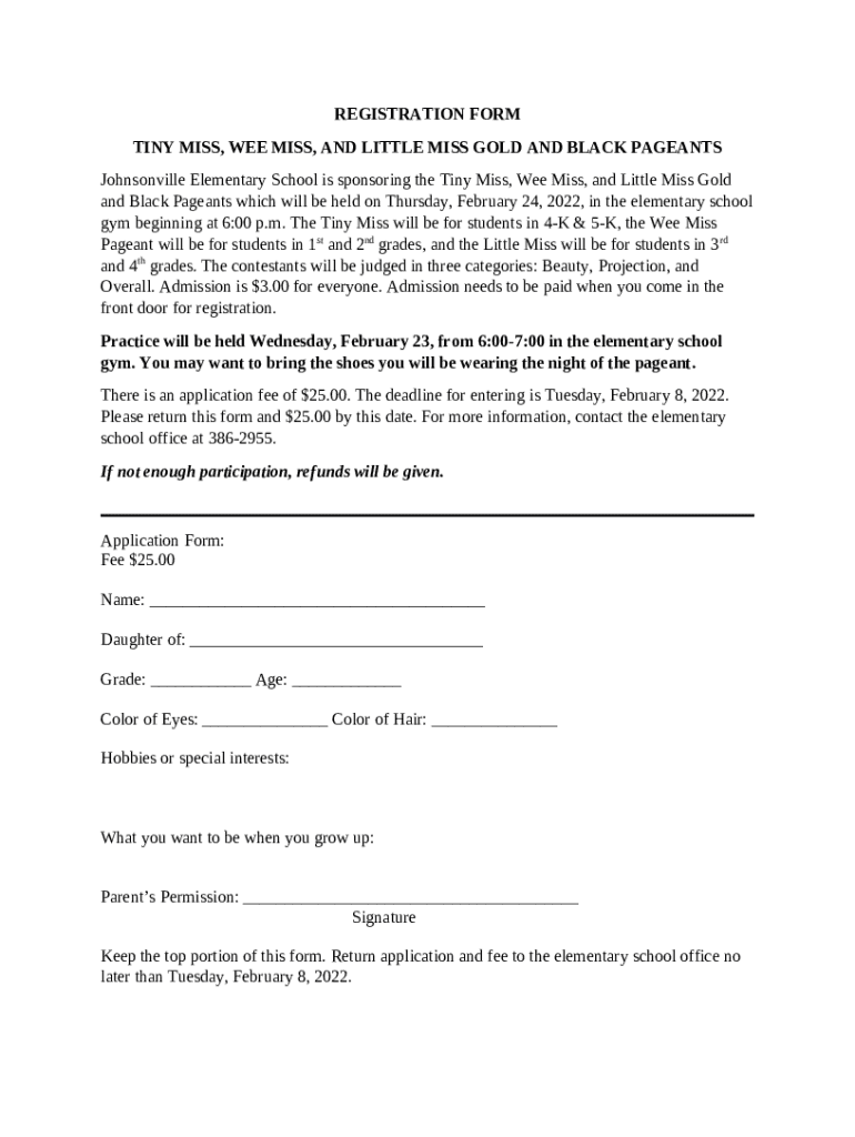 Miss Black Global /Little Miss Black Global Pageants Doc Template ...