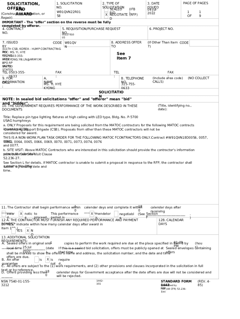 Corporate Supply Arrangement # for LED Street Light ... Doc Template ...