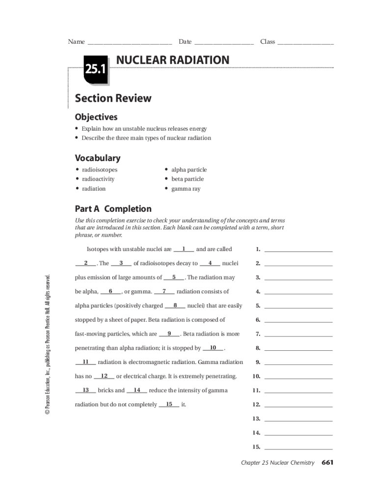 Fillable Online Day 1 - Introductrion to Nuclear Chemistry.docx - Name ...
