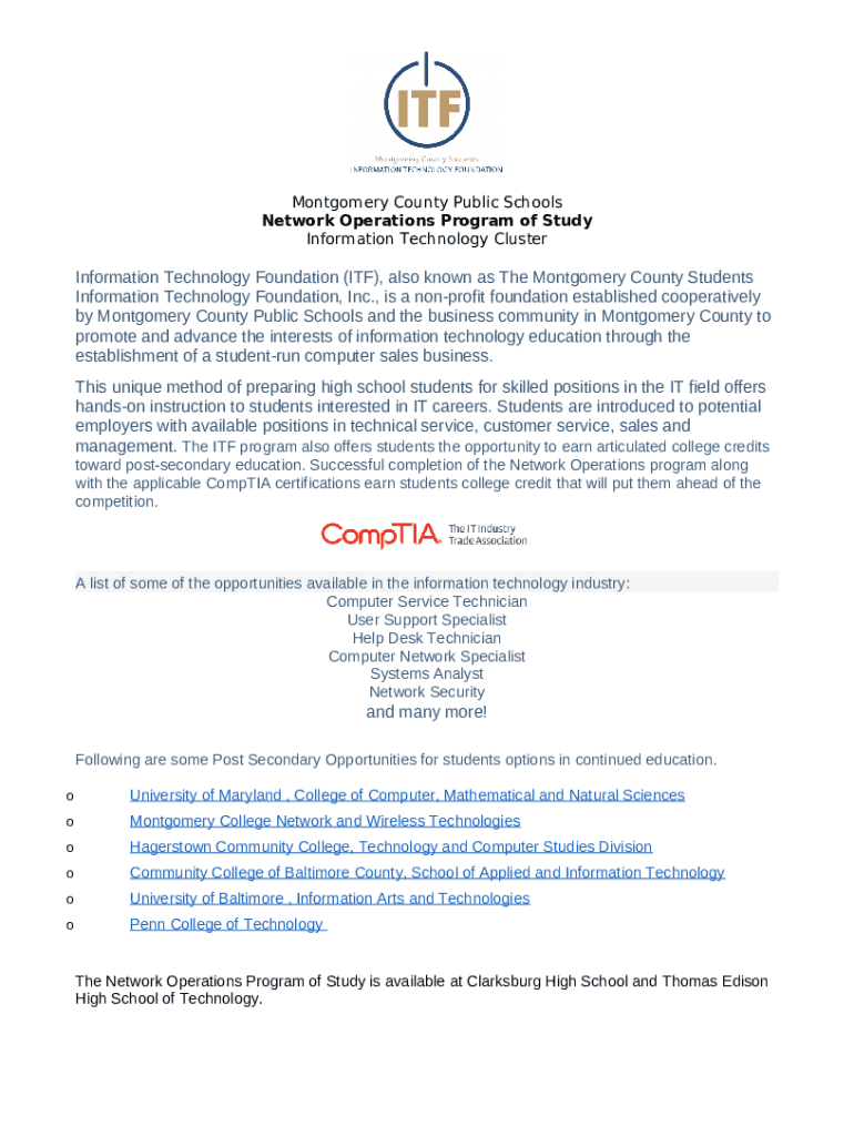 Ination Technology Foundation in the Community Doc Template | pdfFiller