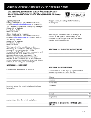 . Agency and other access request Doc Template | pdfFiller